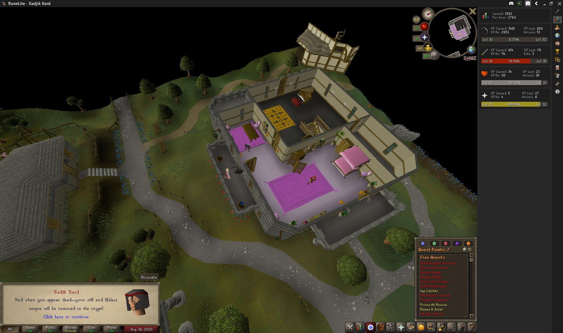 My OSRS Free to Play Goals – Many Welps